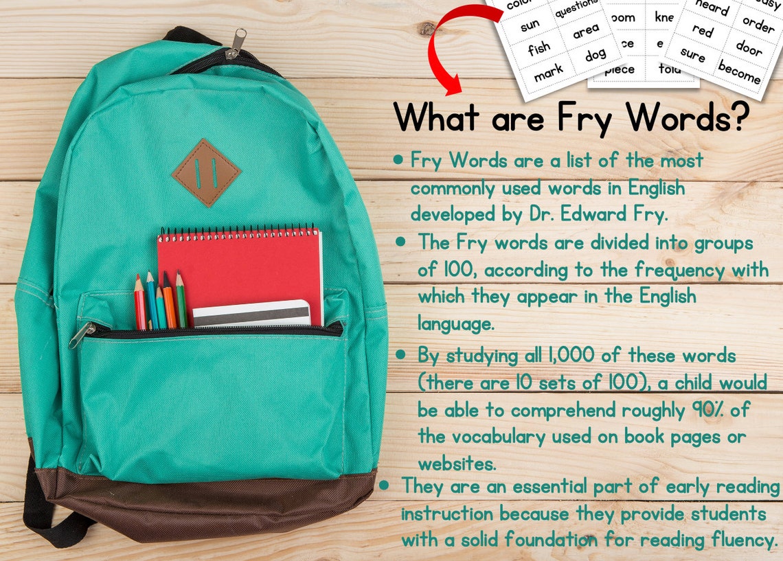 Fifth Set of 100 Fry Sight Words Downloadable | Sight Word Printable ...