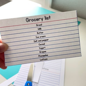 Editable Index Card Template - PDF FILE - Etsy