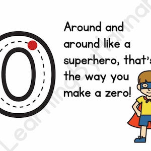 Number Formation Rhymes Printable - - Fun & Educational PDF for Kids ...