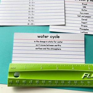 Editable Index Card Template - PDF FILE - Etsy