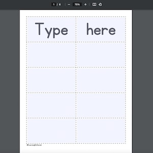 Editable Flash Cards With Dotted Lines - 10 per Page | Flashcards ...