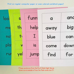Third Grade Dolch Sight Words Downloadable | Third Grade Flash Cards ...