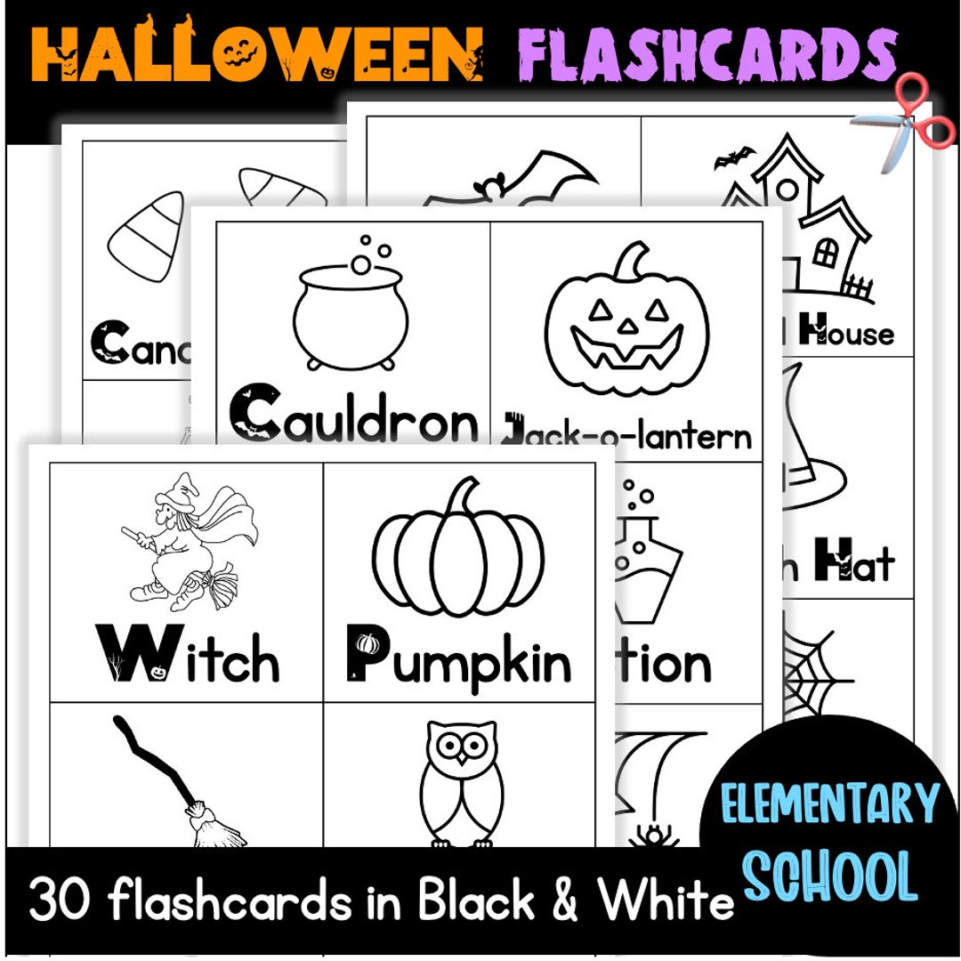 Halloween Flashcards | Halloween Sight Words | Halloween PDF File ...