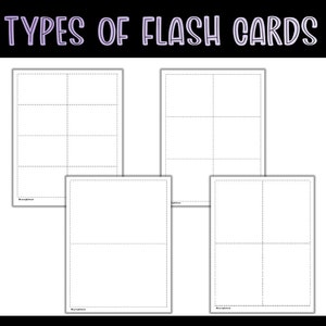 Editable Flash Cards With Dotted Lines 10 per Page Flashcards Template ...