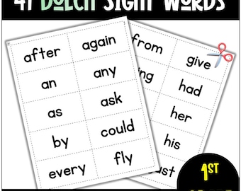 Second Grade Dolch Sight Words Downloadable | Second Grade Flash Cards ...