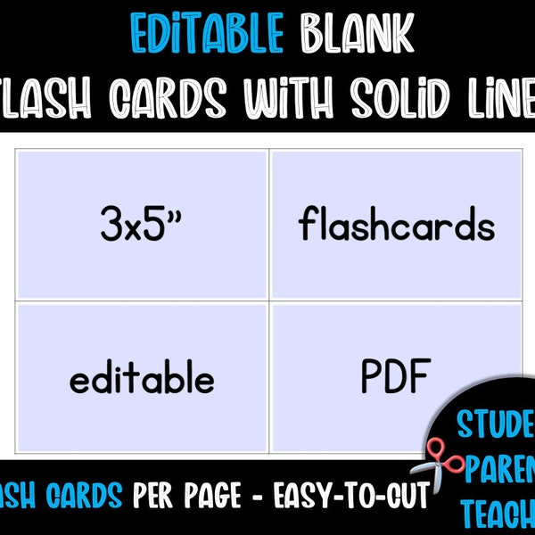Flash Cards - Etsy
