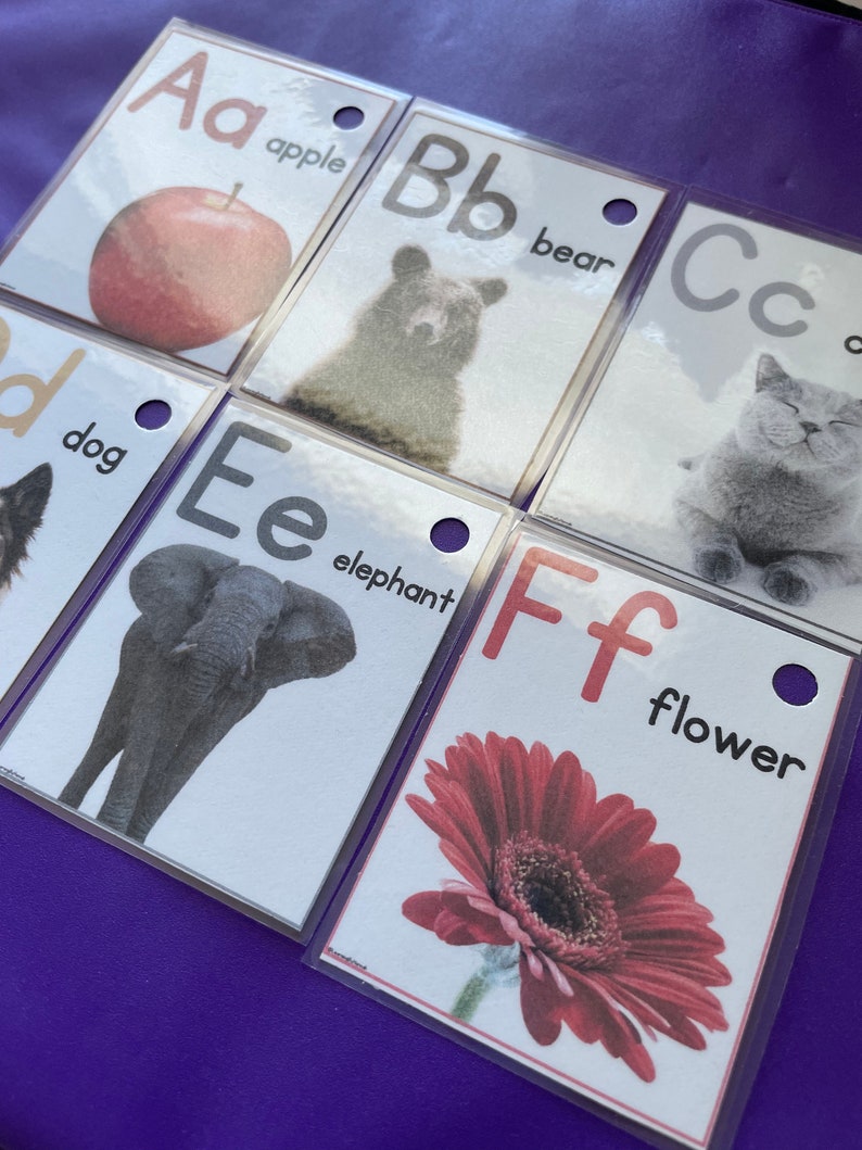 Alphabet Flash Cards Downloadable Letter Flashcards - Etsy