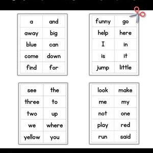 Pre-k Dolch Sight Words Downloadable | Preschool Flash Cards ...