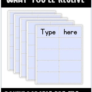 Editable Flash Cards With Dotted Lines - 10 per Page | Flashcards ...