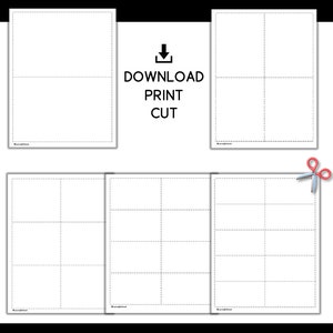 Blank Flash Cards With Dotted Lines | Printable Flashcards ...