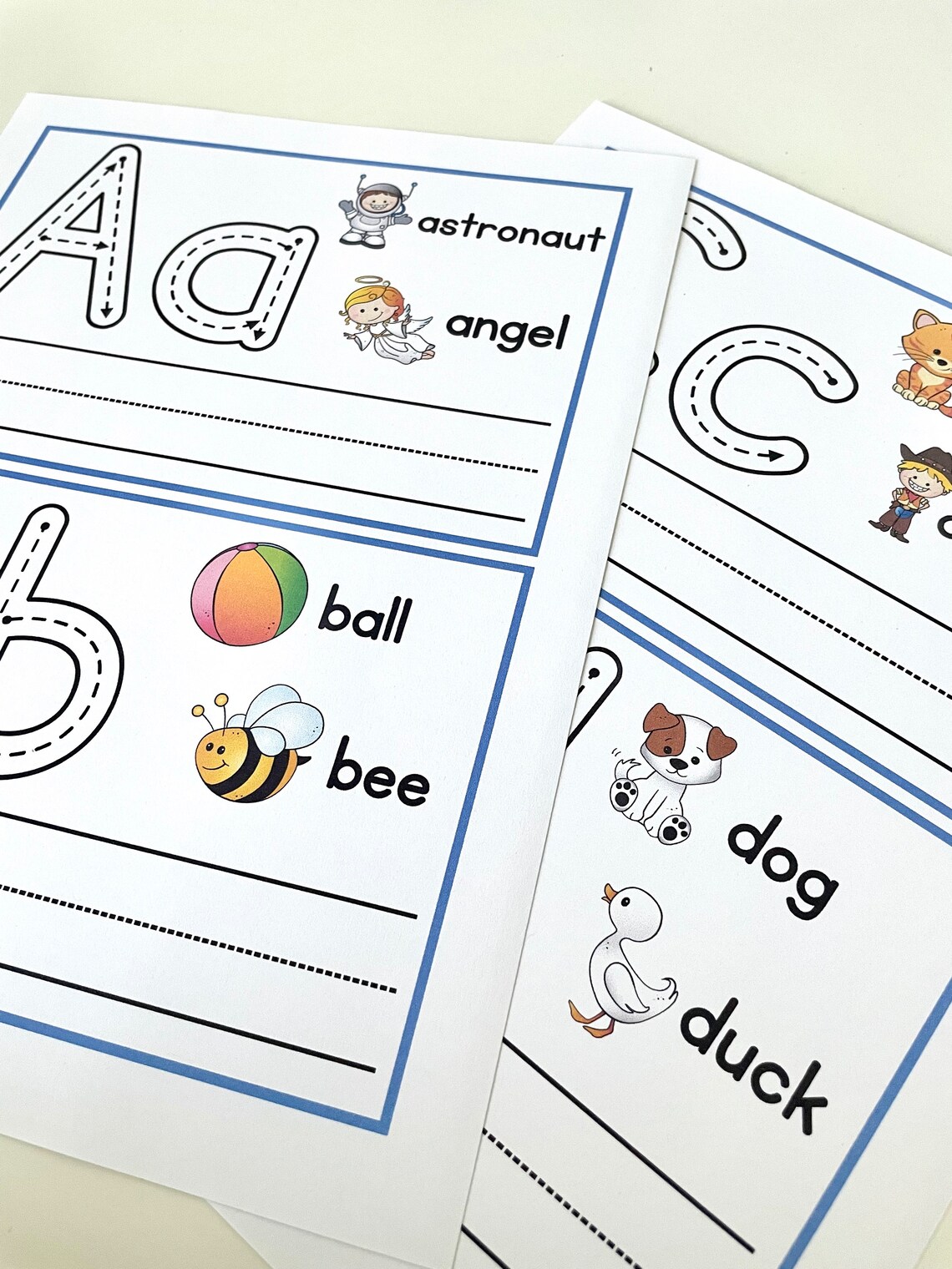 Alphabet Tracing Cards Downloadable | Letter Practice | ABC Printable ...