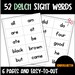 Kindergarten Dolch Sight Words Downloadable | Kindergarten Flash Cards ...