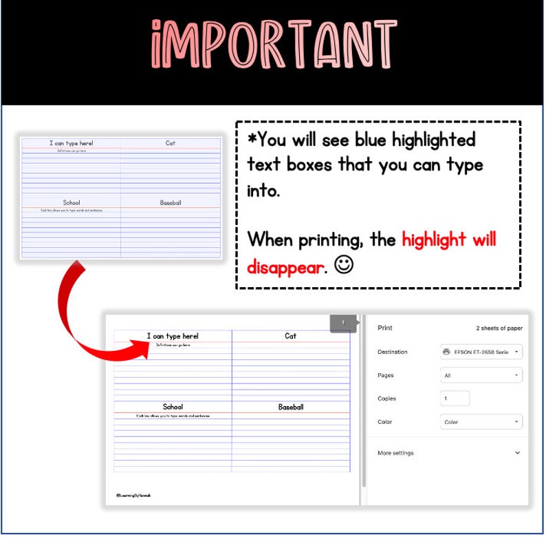 Editable Index Card Template - PDF FILE - Etsy