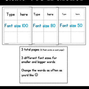 Editable Flash Cards With Dotted Lines - 6 per Page | Flashcards ...
