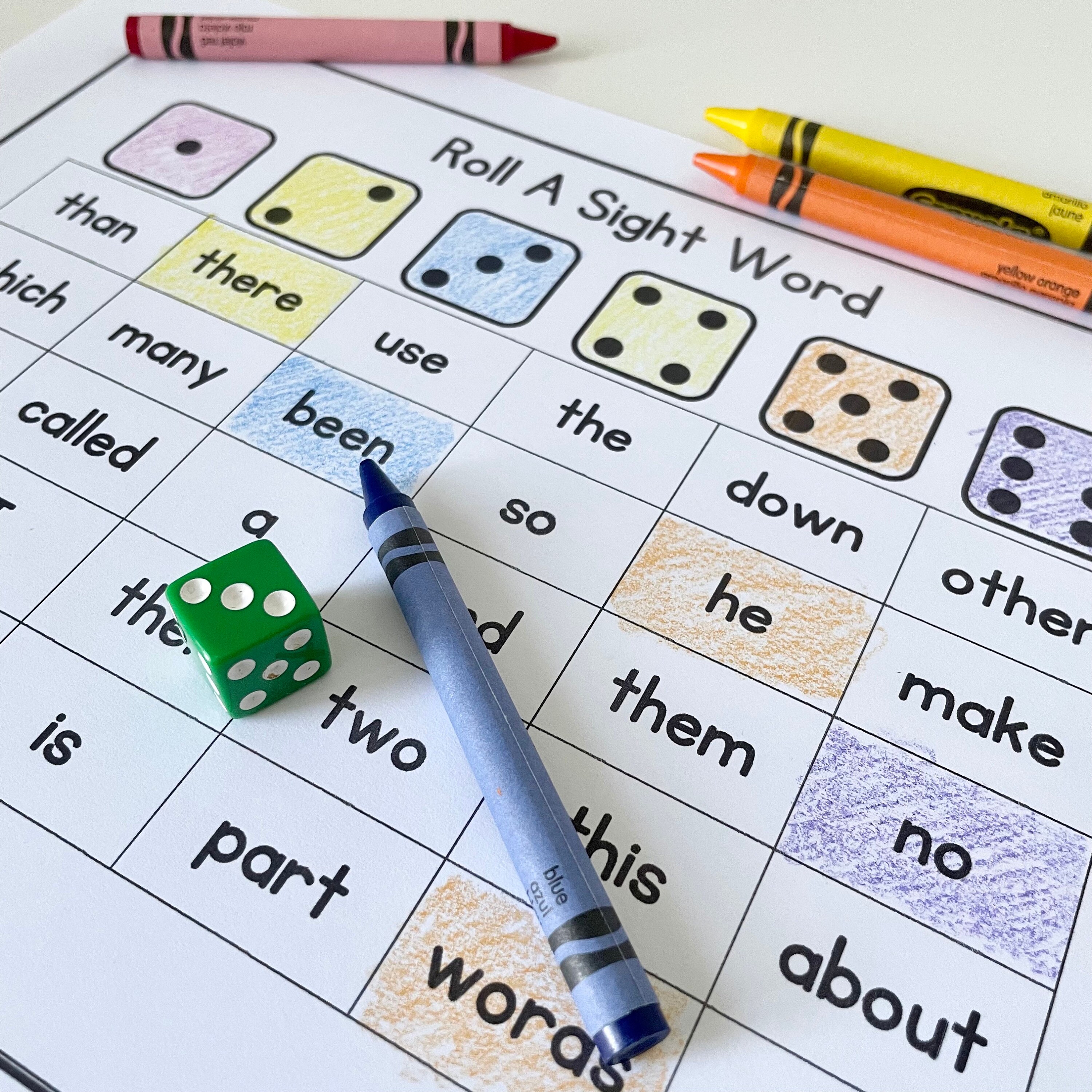 Roll A Sight Word Game | Sight Word Practice for the First Set of 100 ...