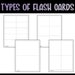 Editable 3x5 Flash Cards With Solid Lines 4 per Page Flashcards ...