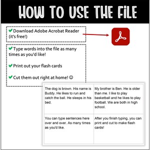 Editable 3x5" Flash Cards for Writing Sentences | Flashcards Template ...