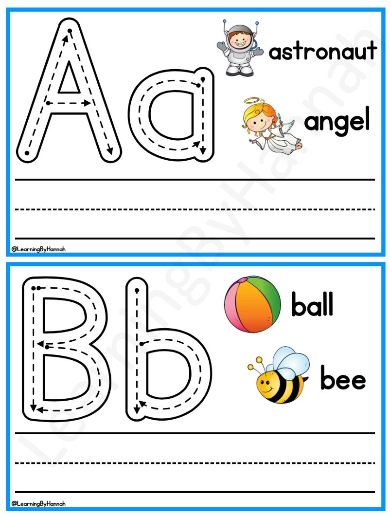 Alphabet Tracing Cards Downloadable | Letter Practice | ABC Printable ...