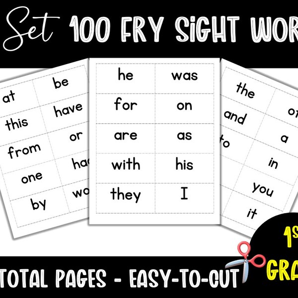 Sight Word - Etsy