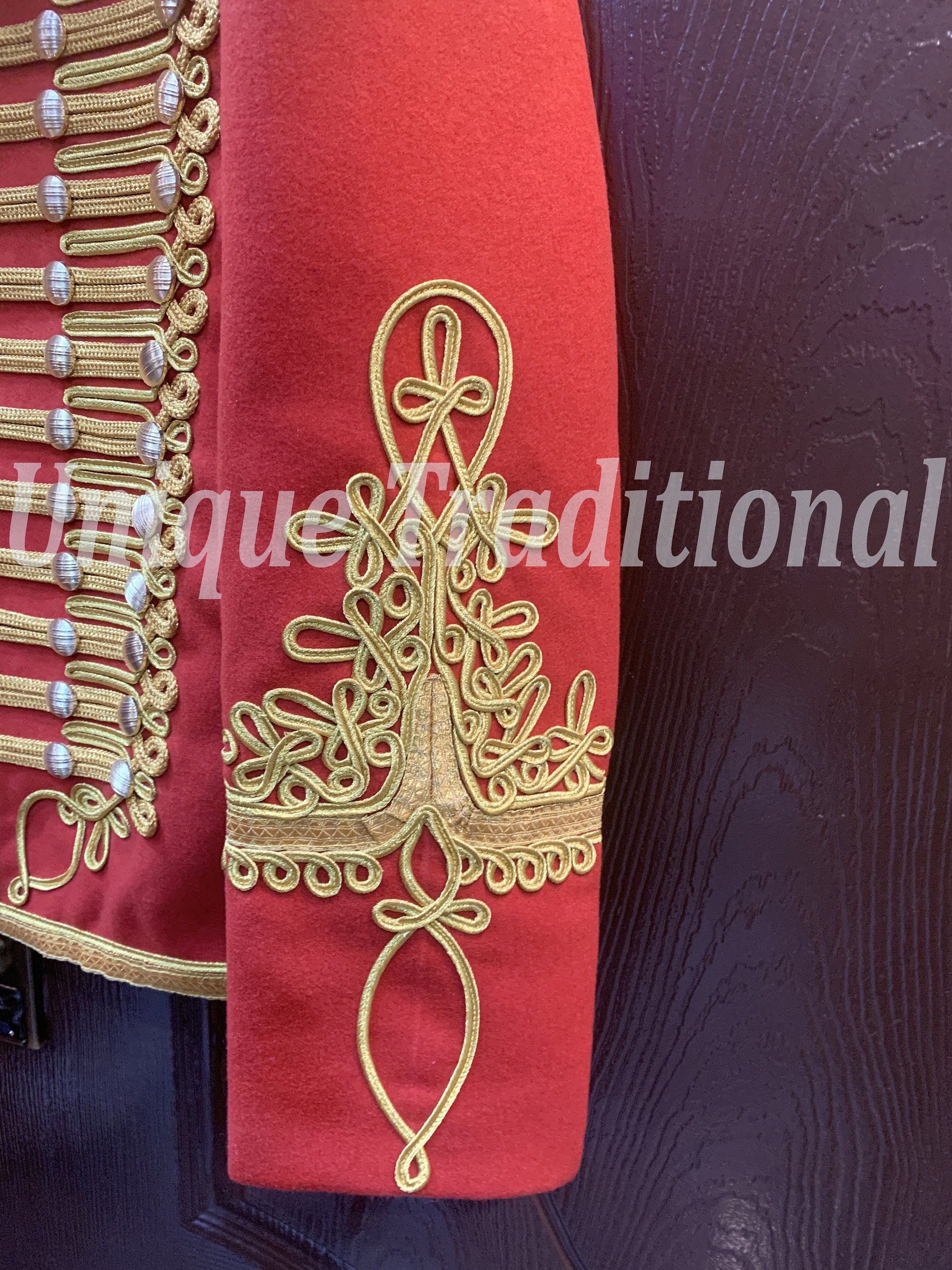 Napoleonic Hussar Men's Military Uniform Coat Tunic Pelisse Jimmie ...