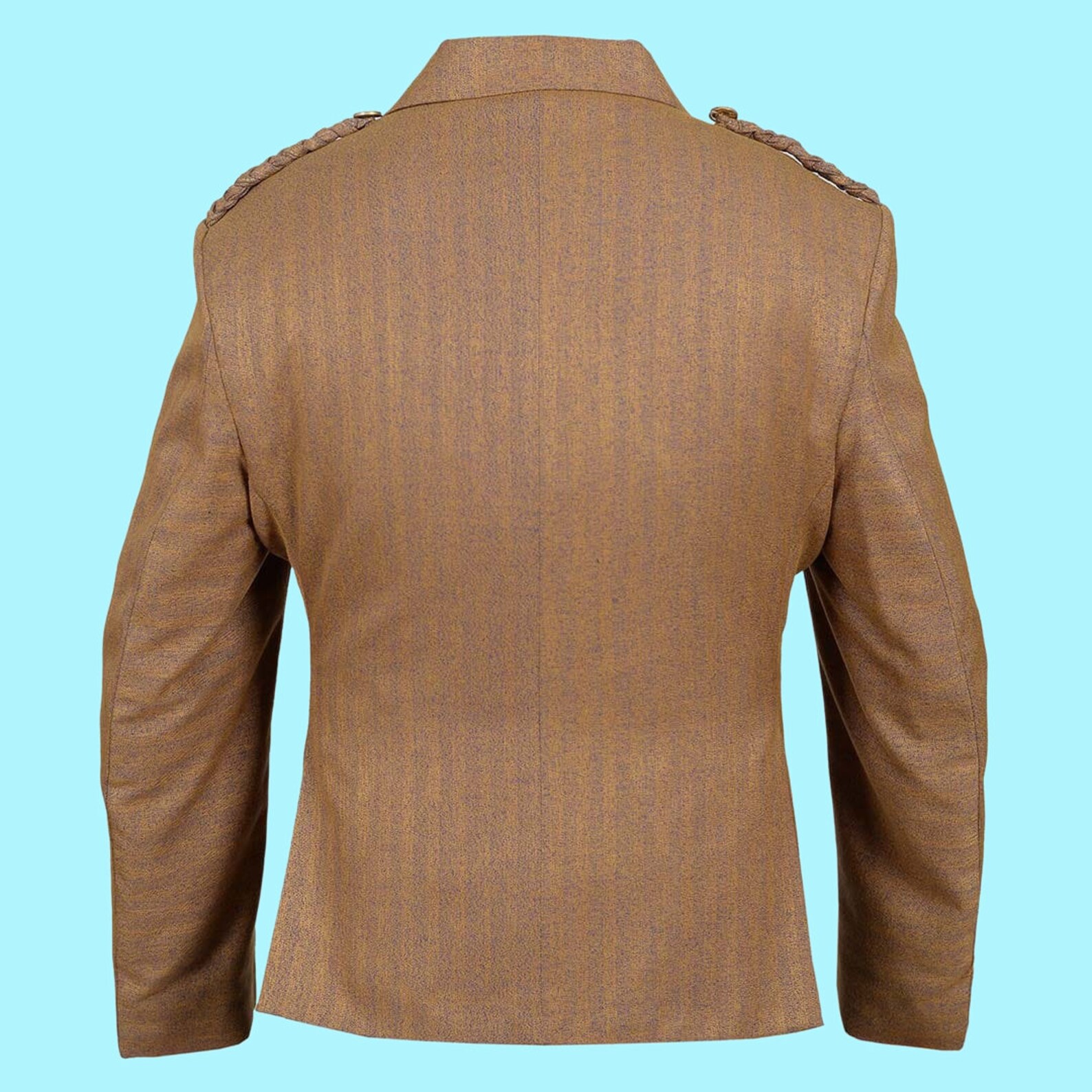 Scottish Crail Argyle Jacket Wool Waistcoat Brown Tweed Jacket/coat - Etsy