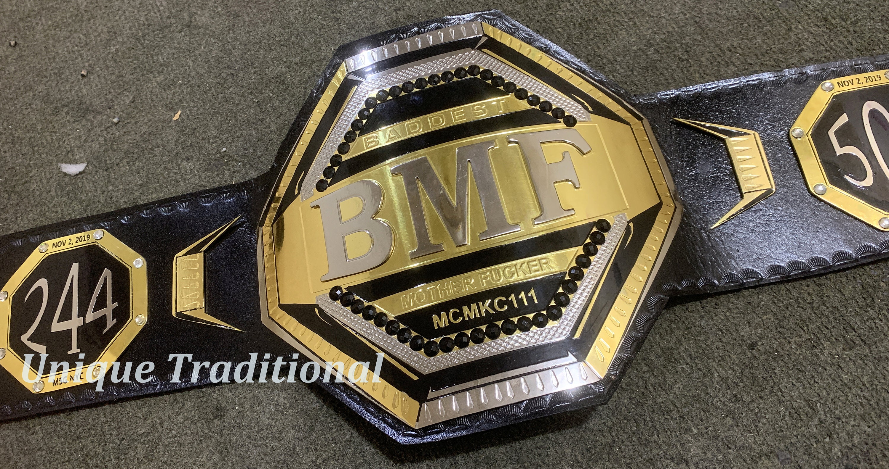New UFC BMF Wrestling Championship Belt Adult Size Dual Gold Plated - Etsy