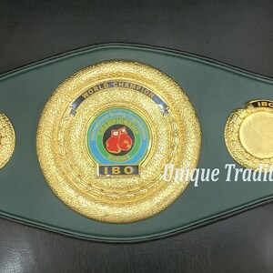 IBO International Boxing Organization Boxing Championship Title Belt ...
