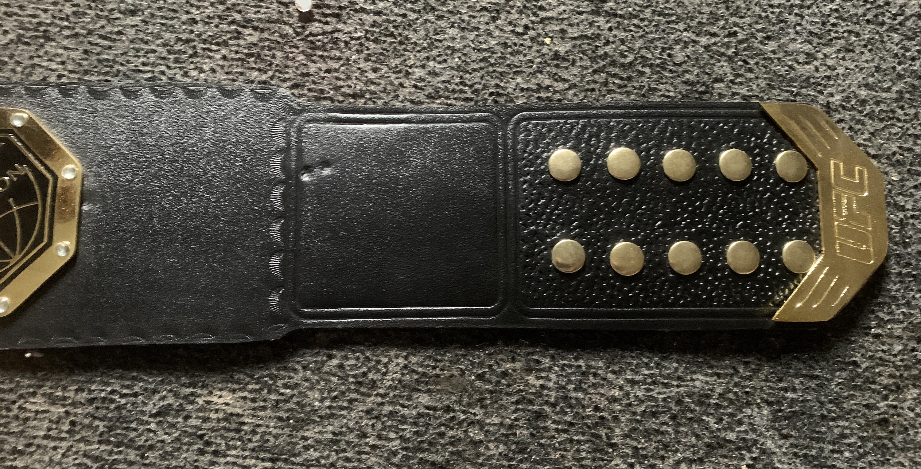 New UFC World Wrestling Championship Belt Adult Size Dual Gold Plated ...