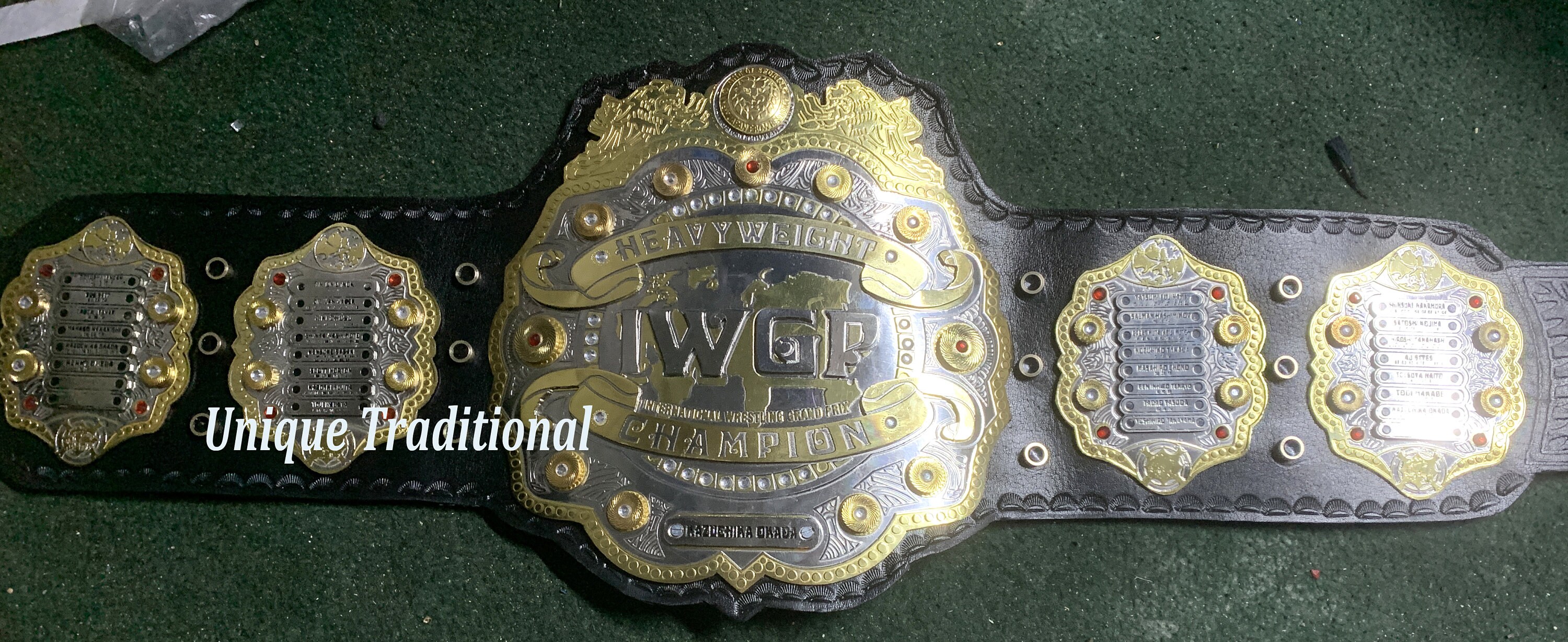 IWGP V4 Heavyweight Wrestling Championship Belt Brass Dual Gold Plated Belt - Etsy
