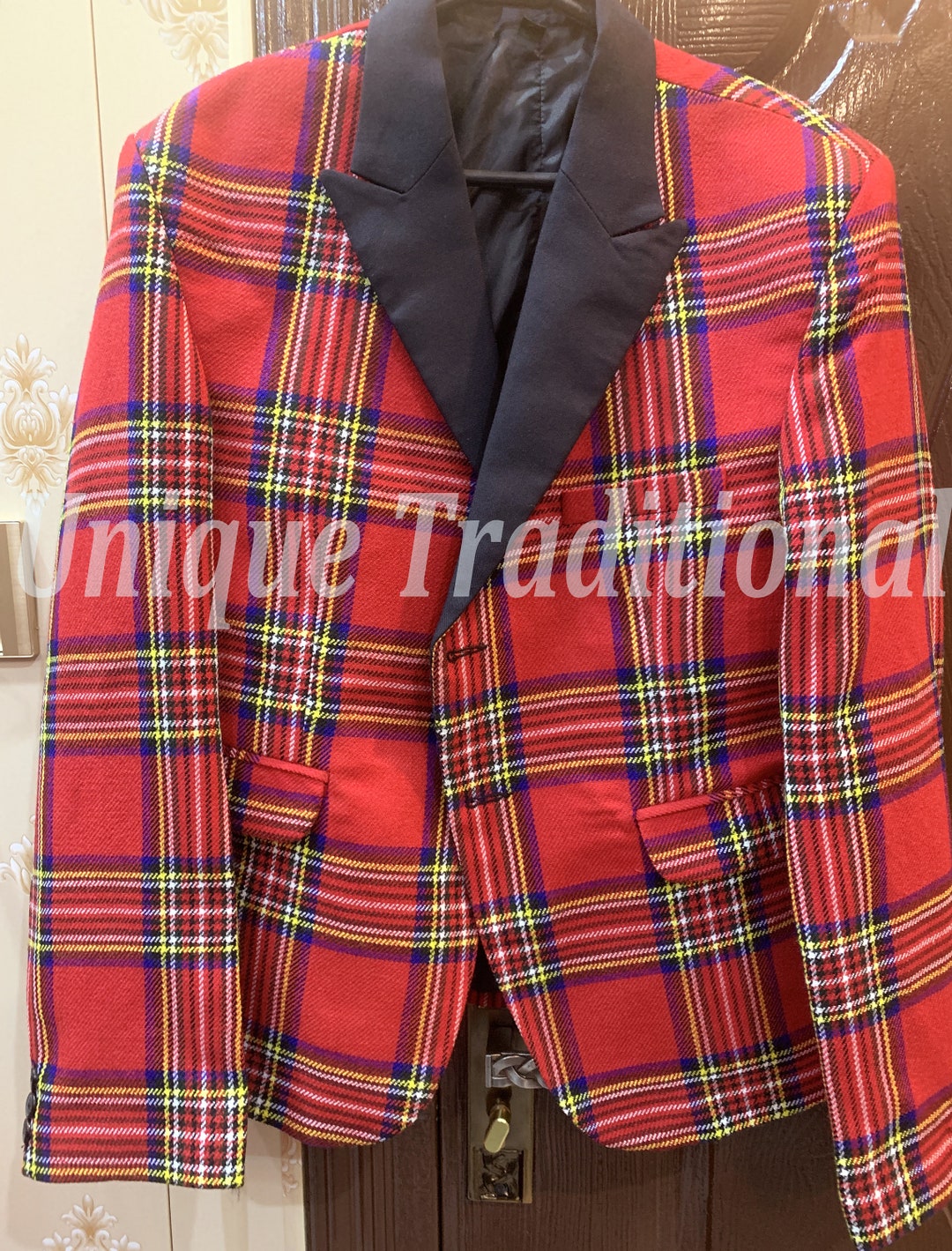 Scottish Royal Stewart Tartan Traditional Jacket/coat,scottish Coat for ...