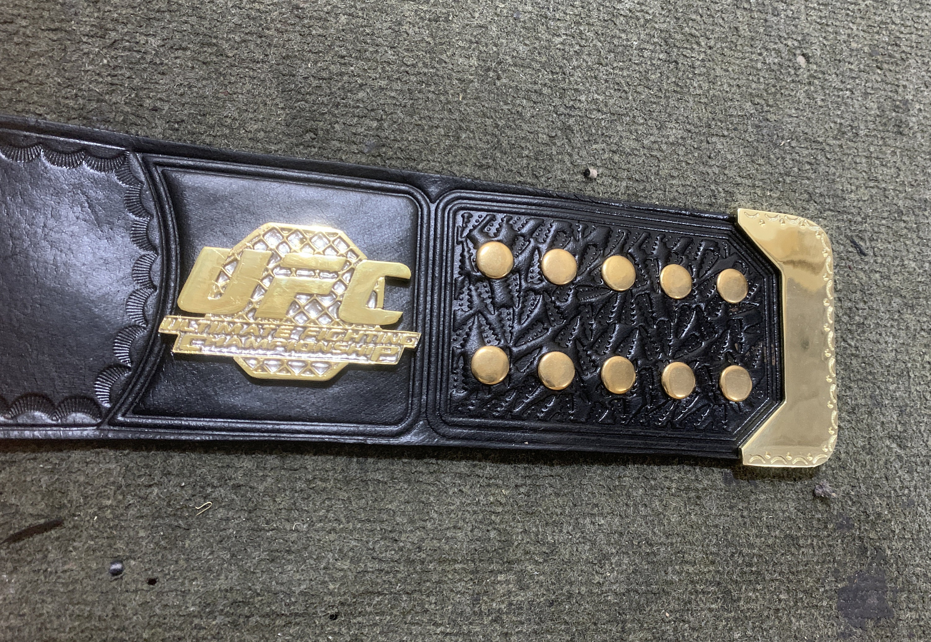 New UFC Ultimate Wrestling Championship Belt 4mm Zinc Adult Size Dual ...