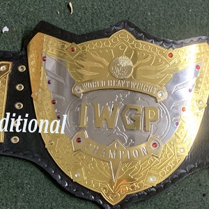 IWGP World V5 Heavyweight Wrestling Championship Belt Brass Dual Gold Plated Belt - Etsy
