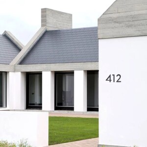 Black Floating House Numbers Floating Address Sign Door Numbers Address ...