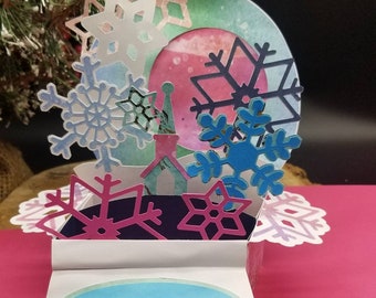 Pop up Snow Globe Card - Etsy