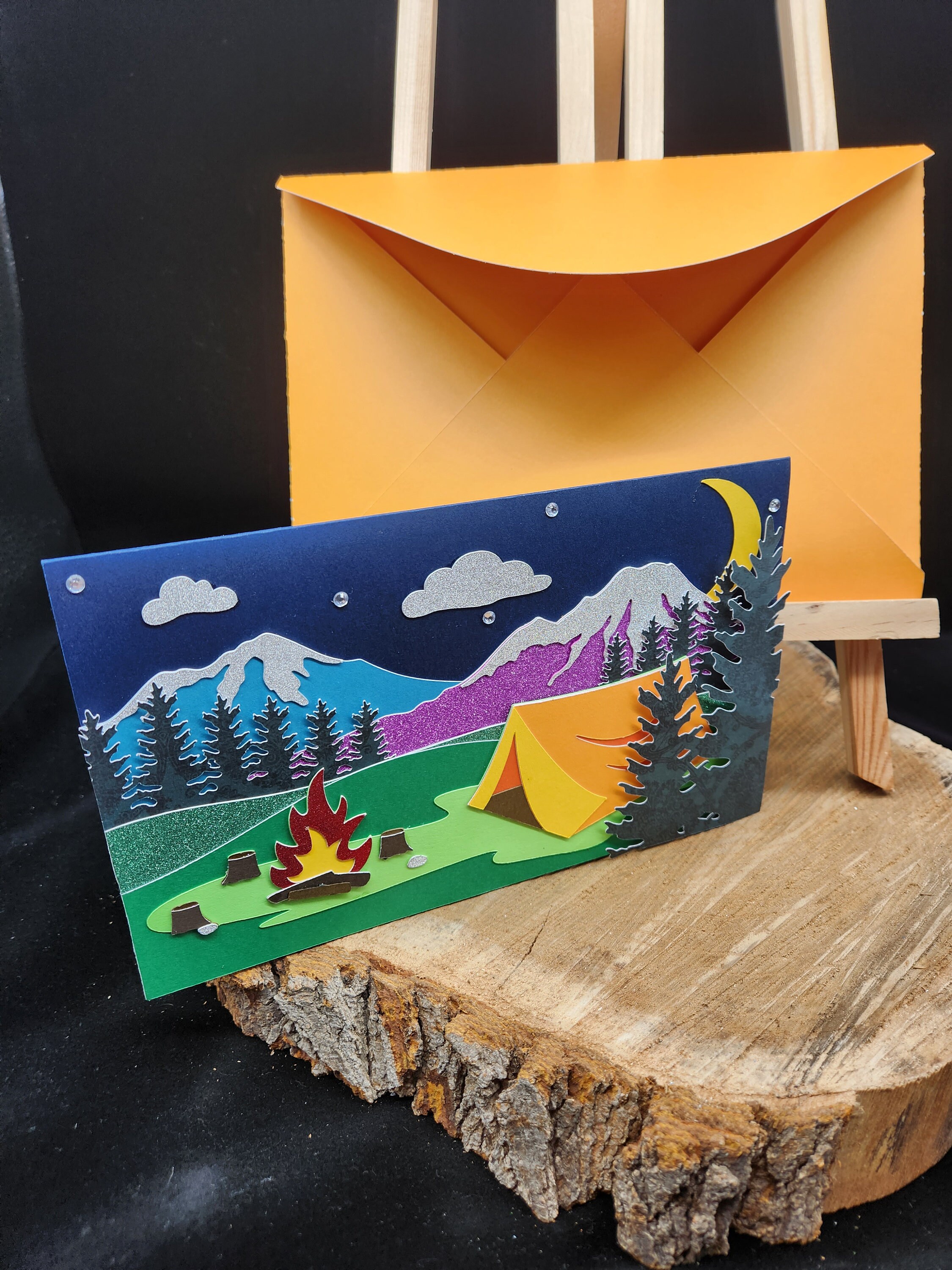 Wild Adventures Camping Card - Etsy