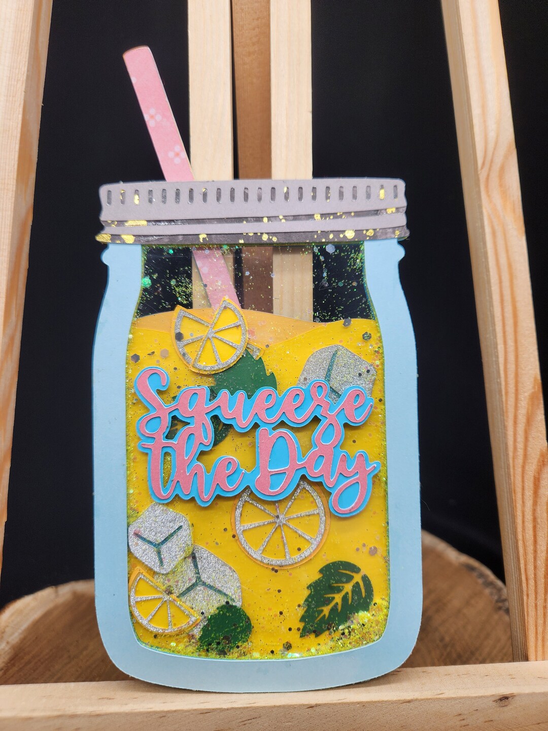 Squeeze the Day Lemonade Shaker Card - Etsy