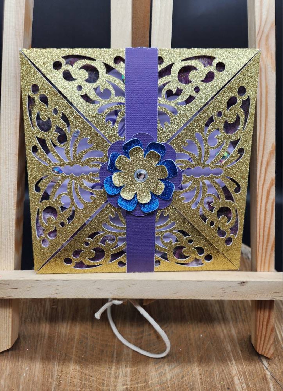 Butterfly 4 Corner Fold Out Thank You Card - Etsy