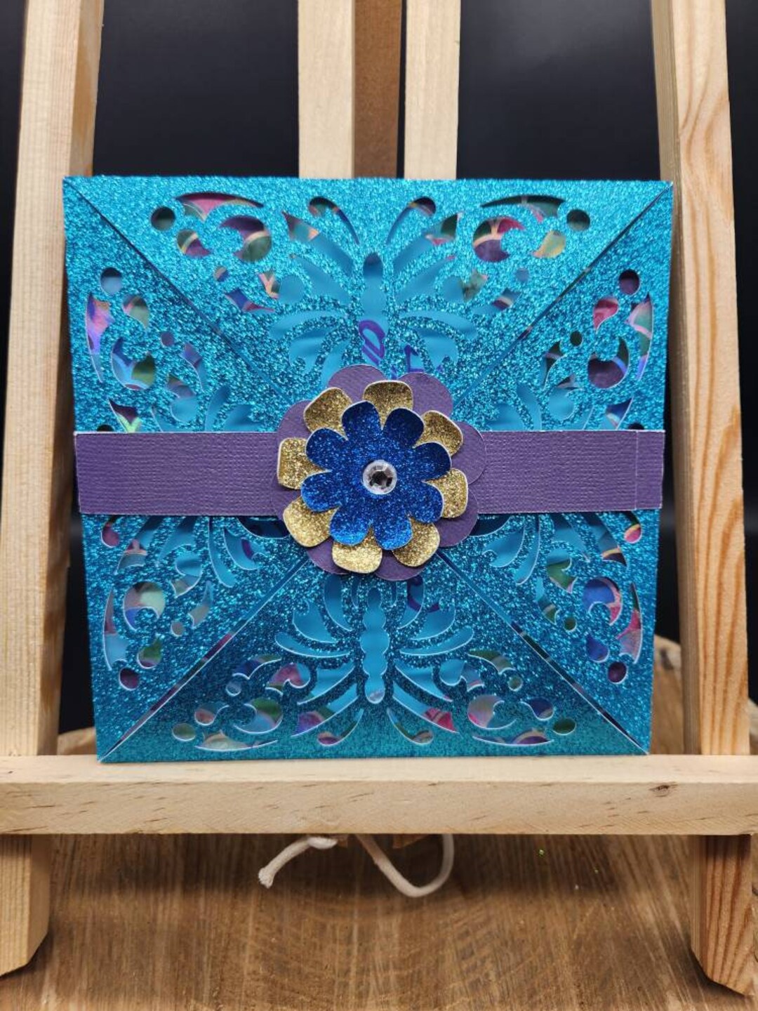 Butterfly 4 Corner Fold Out Thank You Card - Etsy