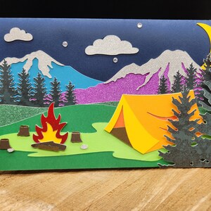 Wild Adventures Camping Card - Etsy