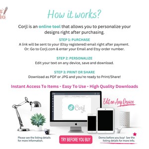 Printable Groovy Christmas Gift Tags, Editable in Corjl, DIY Holiday ...