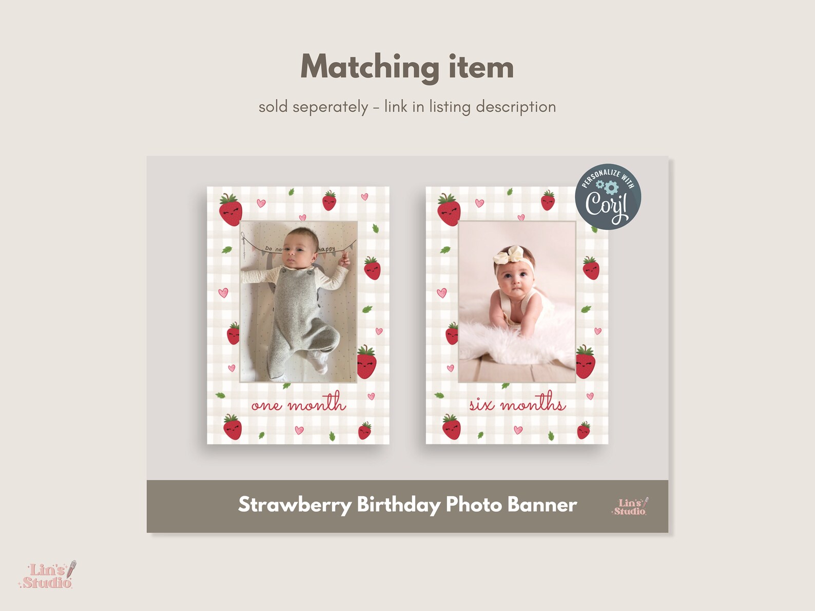 Strawberry Birthday Milestone Board, Berry First Birthday, Baby's 1st ...