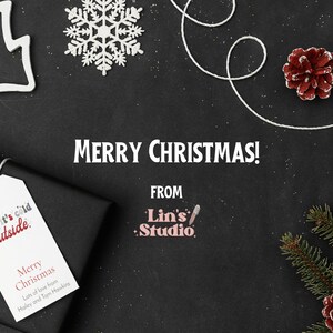 Printable Groovy Christmas Gift Tags, Editable in Corjl, DIY Holiday ...