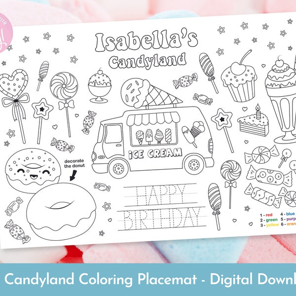 Candyland Activity Page - Etsy
