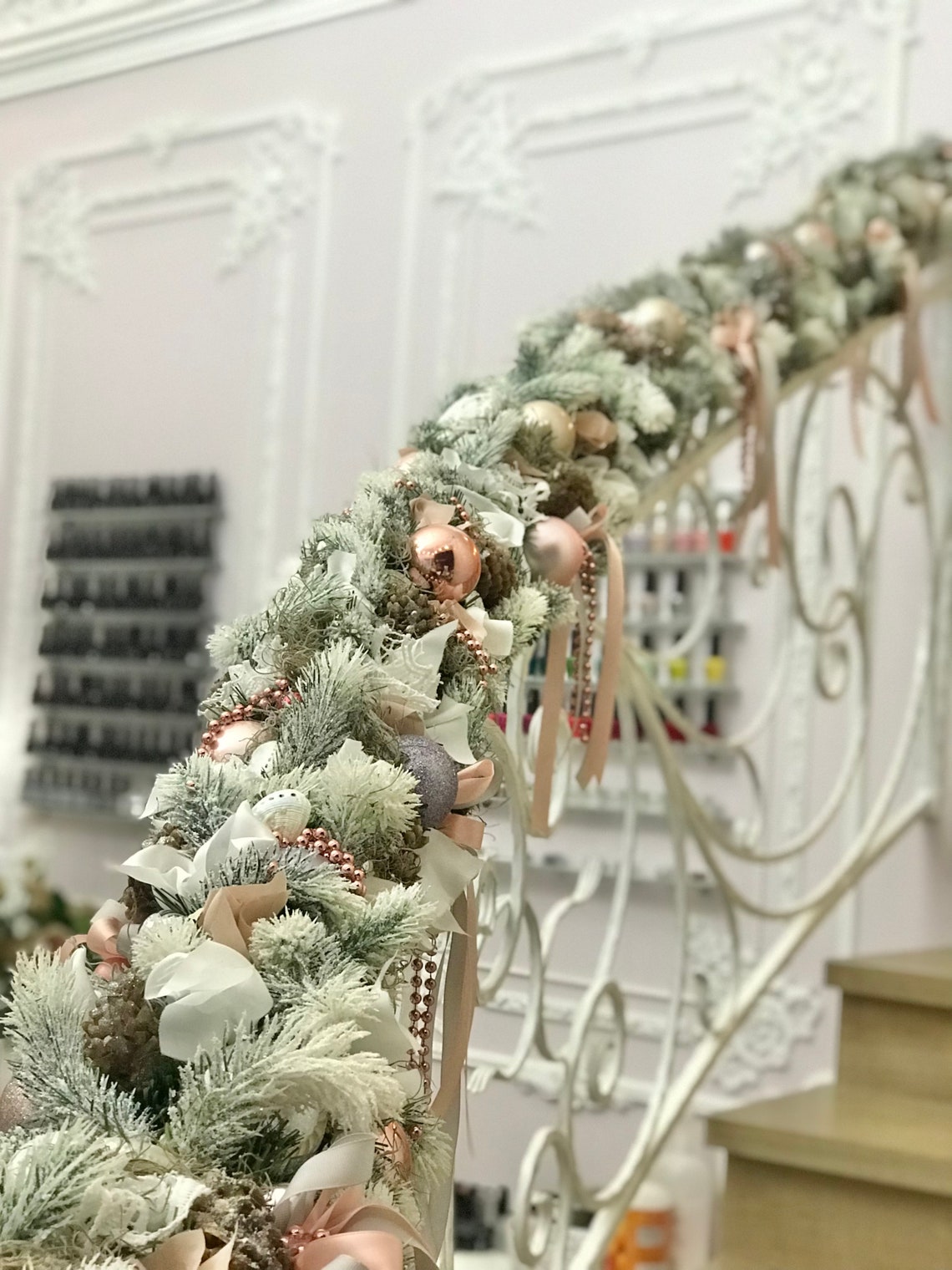 White Christmas Garland - Etsy