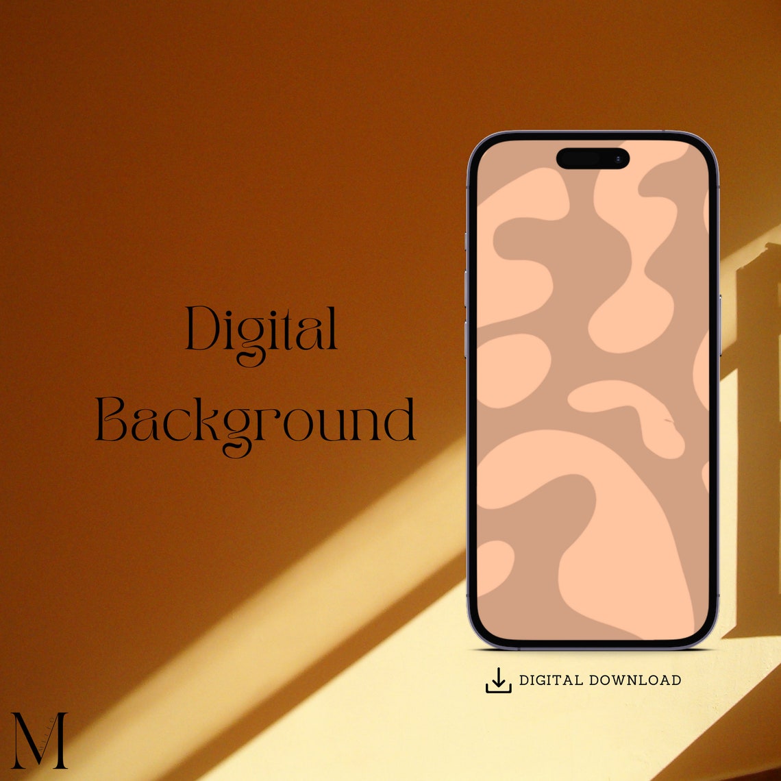 Modern Digital Background With Shades of Brown Ready to Download - Etsy