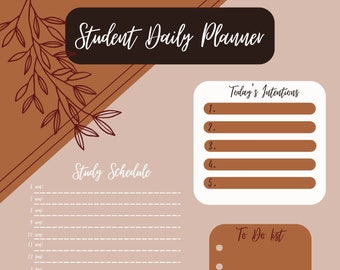 Student Daily Planner Forest Green - Etsy
