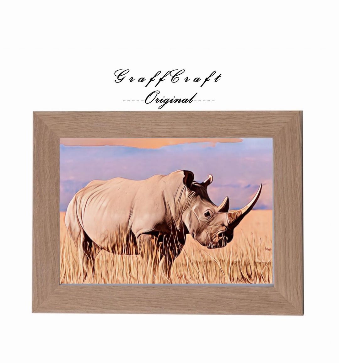 Rhinoceros Wall Painting Fantasy Art for Everyone Who Wants to Decorate ...