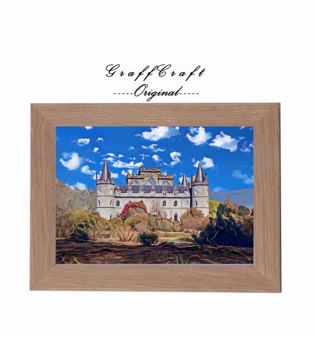 Castle Wall Painting Fantasy Art for Everyone Who Wants to Decorate ...