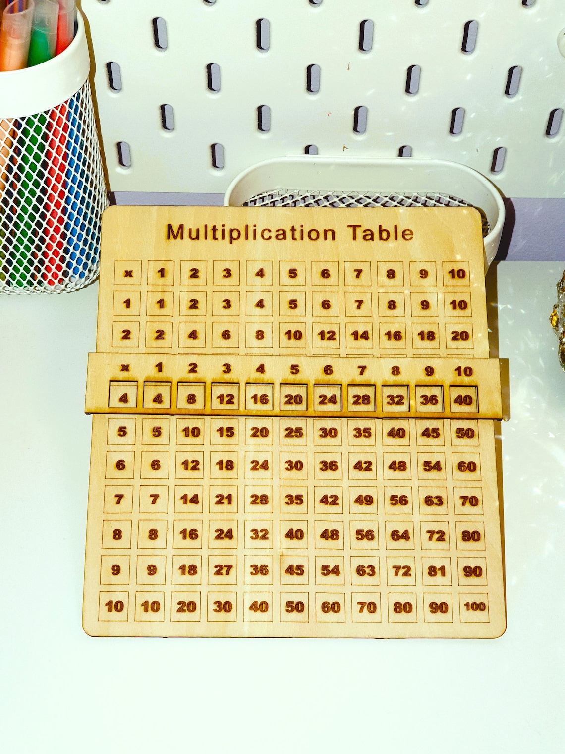 Multiplication Table Square - Etsy