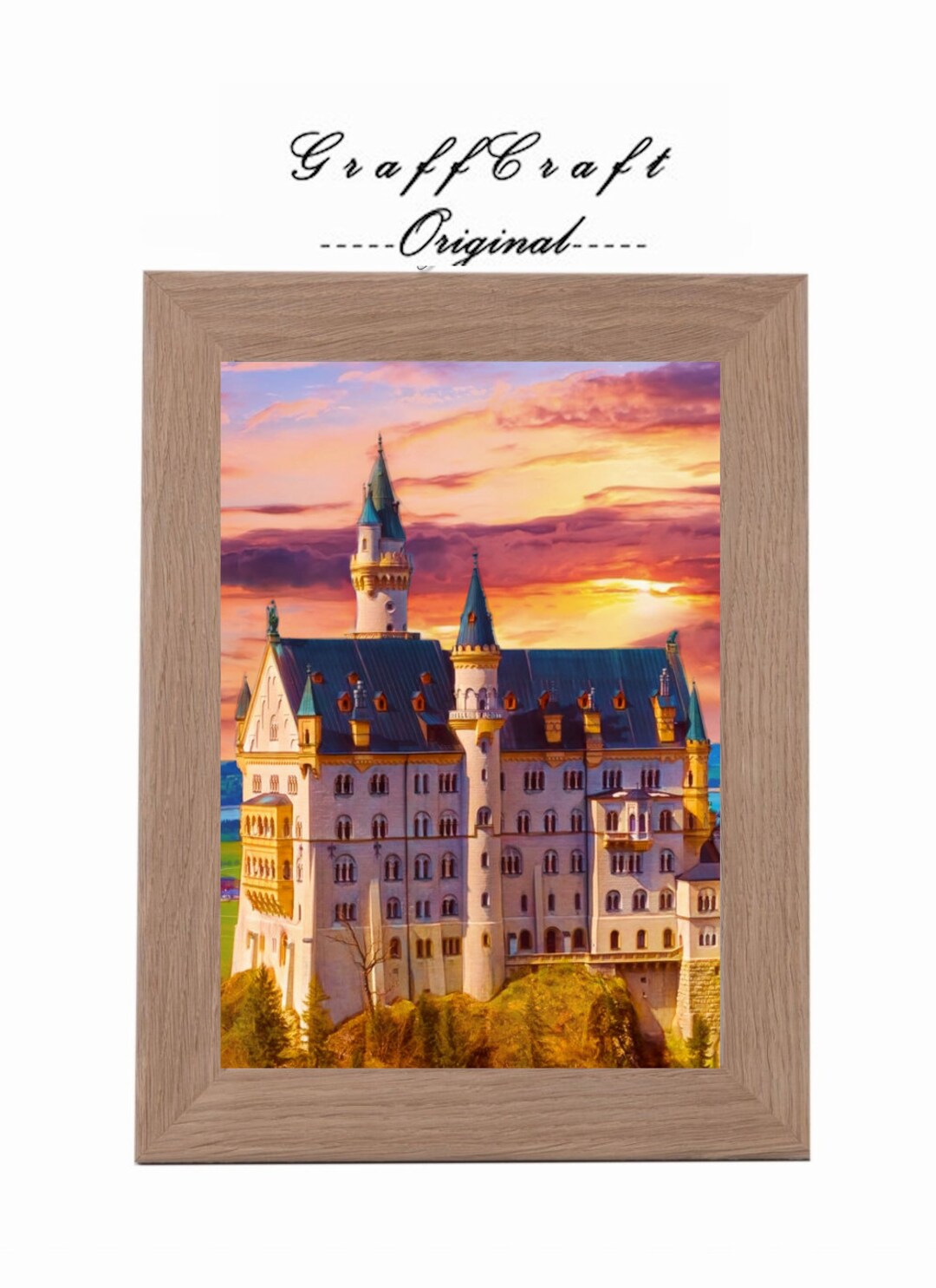 Castle Wall Painting Fantasy Art for Everyone Who Wants to Decorate ...